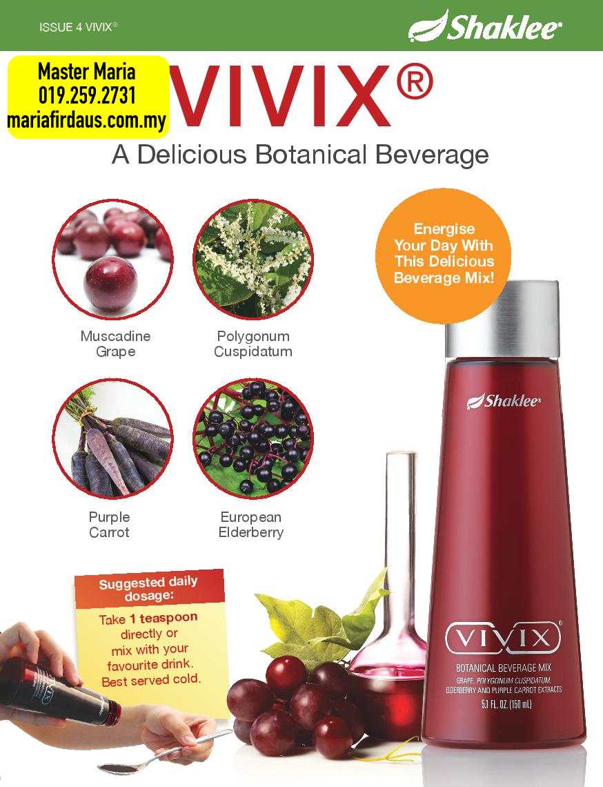 KOMPILASI INFO PRODUK SHAKLEE - VIVIX | Maria Firdaus