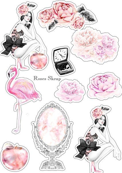 Imprimolandia: Stickers rosa
