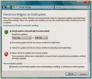 Menonaktifkan windows automatic update di windows vista ~ SHORT THINK™