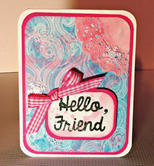 Her Peaceful Garden: Hello, Friend - Stencil techniques