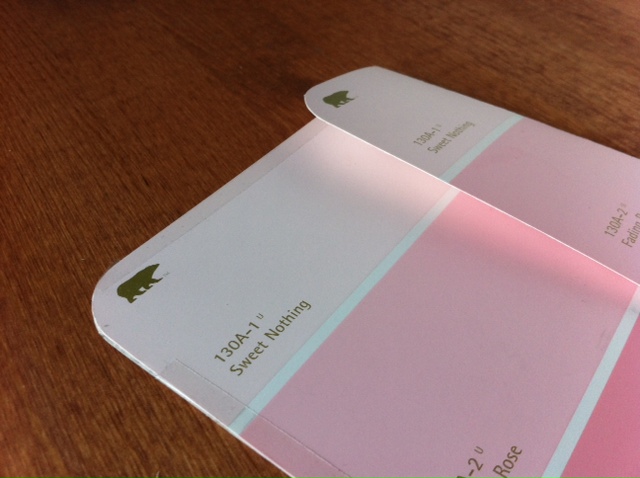 isavirtue: mail art | pretty in pink paint chips