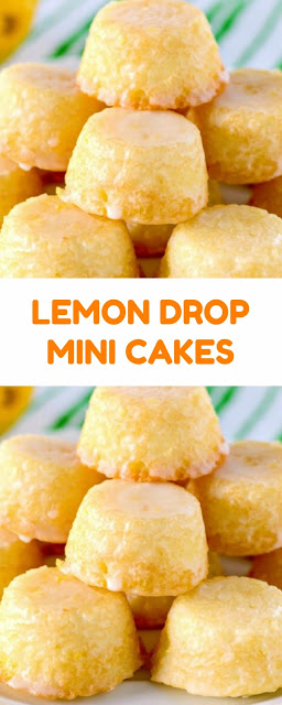 LEMON DROP MINI CAKES - Smells Tasty