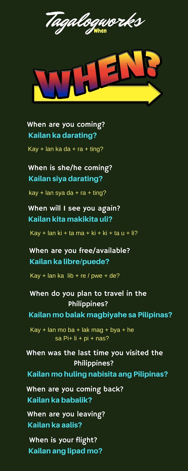 Asking questions in Tagalog