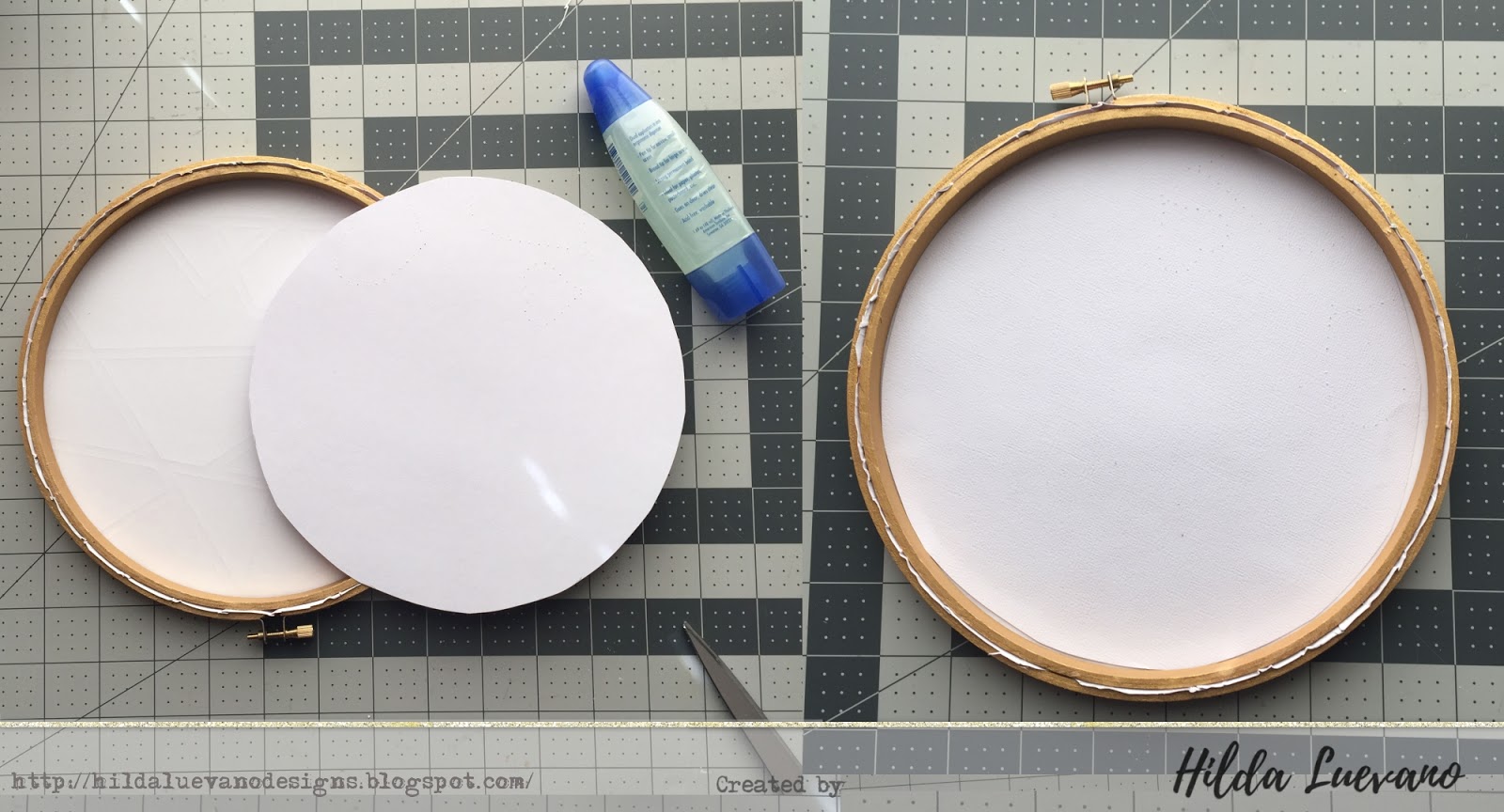 Hilda Designs: Tutorial Layout en Bastidor en PS
