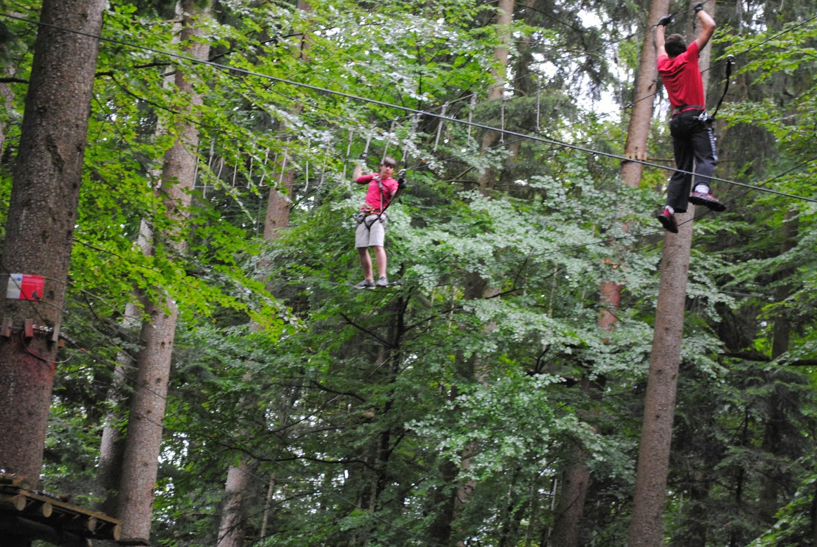 Gently Mad: Second Day in Switzerland: Zip lining in Interlaken