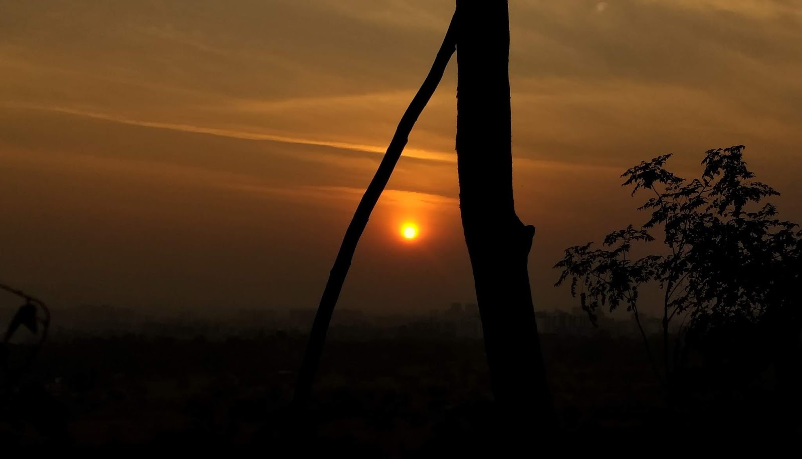Sunset at Durga Tekdi, Pune