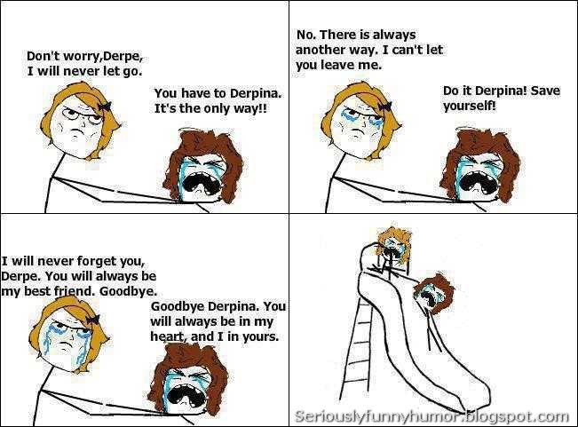 Derpe and Derping messing around on the slide | Seriously Funny Humor