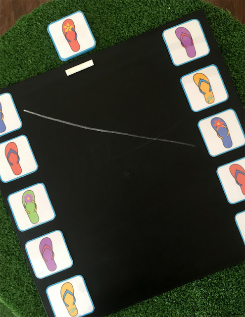Flip Flops Printable Matching Games | Totschooling - Toddler, Preschool ...