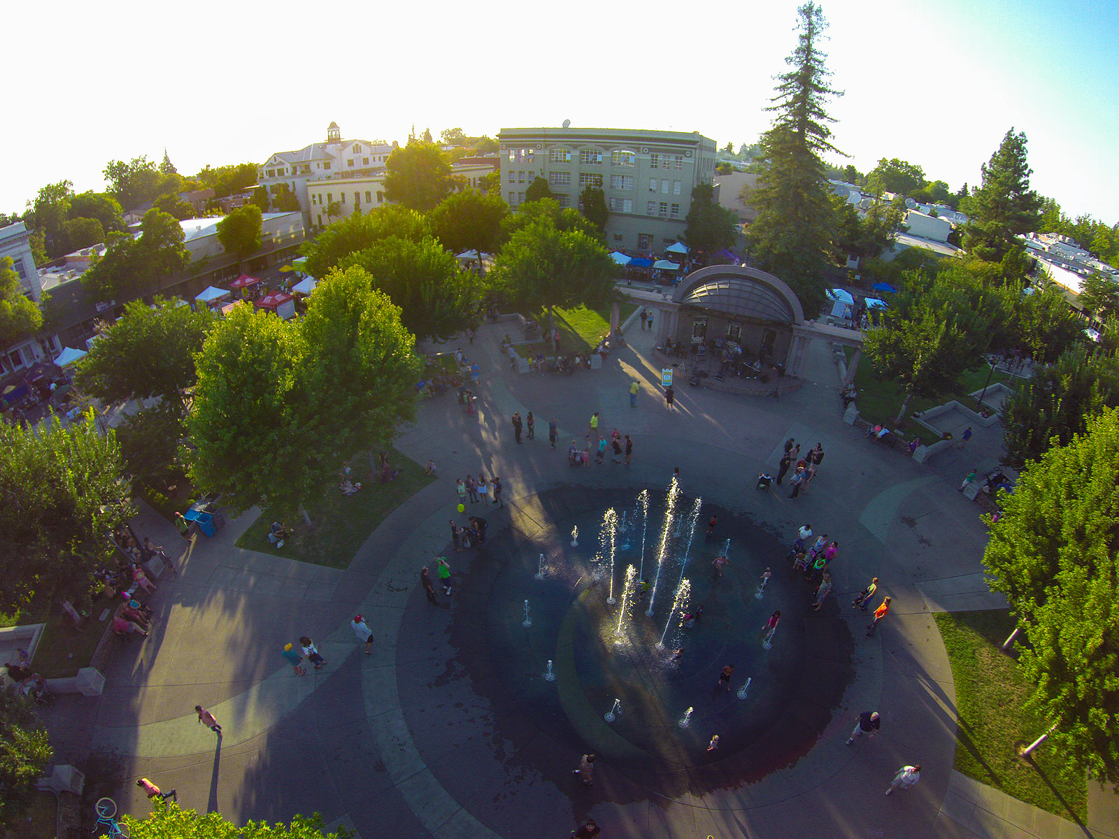 Anthony Dunn Photography: The Chico Thursday Night Market from the Air
