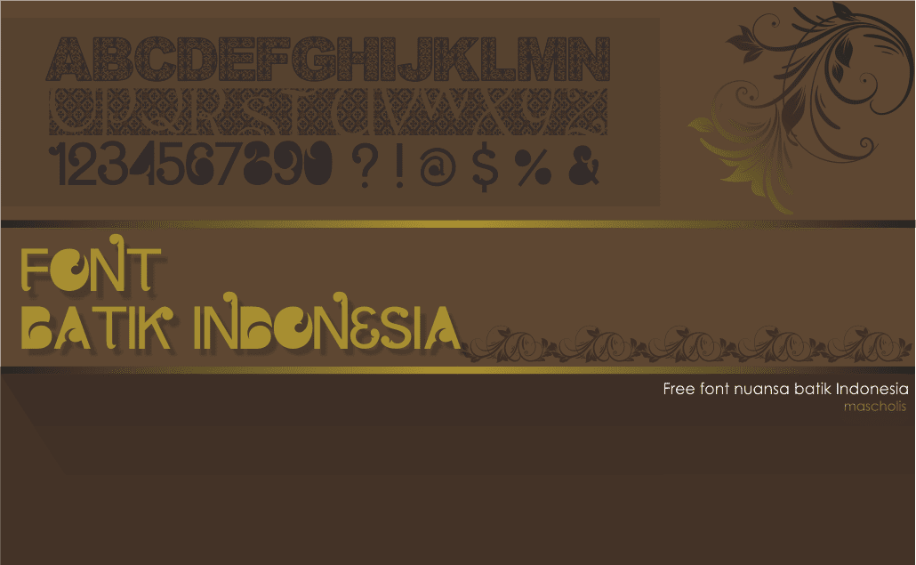 Download Kumpulan Font Batik Indonesia | mascholis