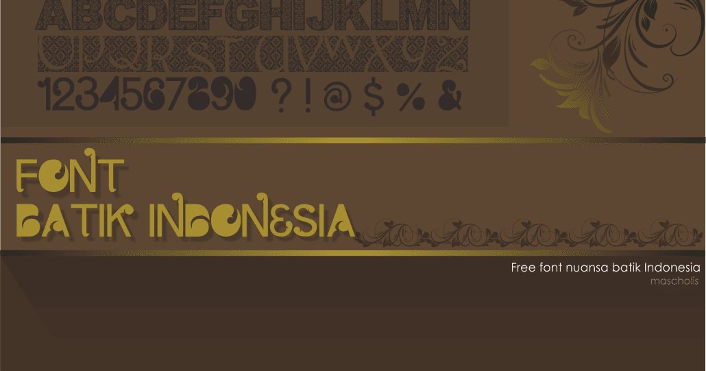 Download Kumpulan Font Batik Indonesia | mascholis