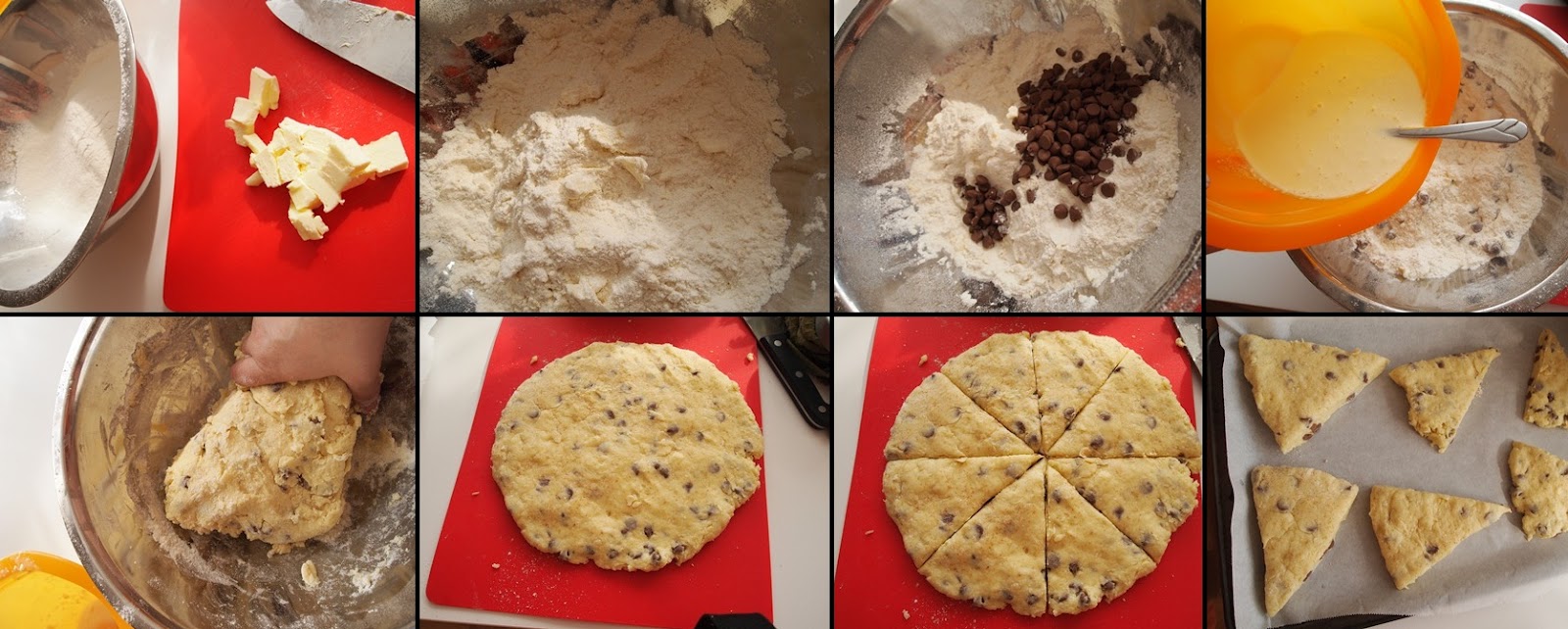 Scones με Σοκολάτα Γάλακτος