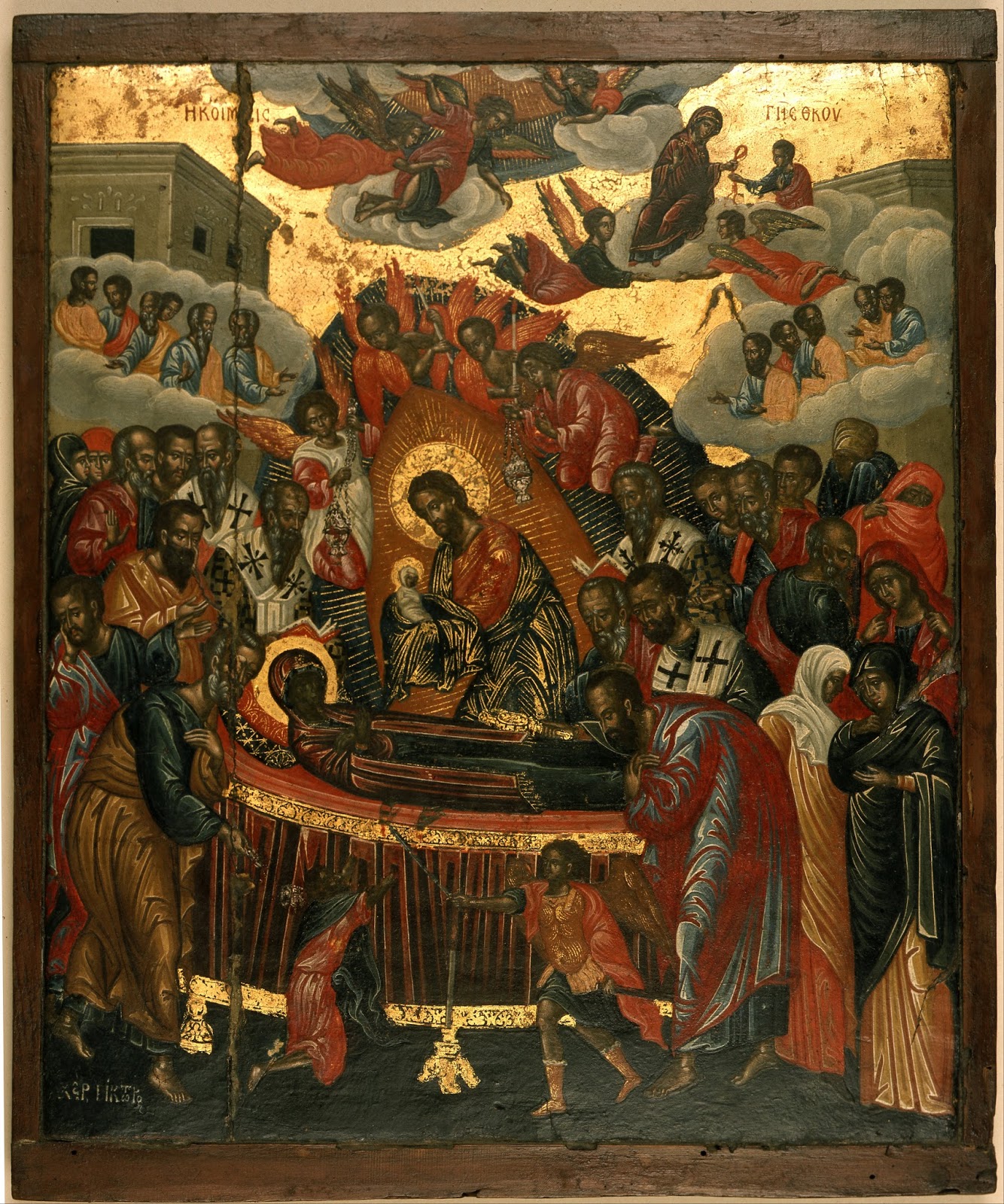 Patrick Comerford: Watching an icon of the Dormition taking shape in ...