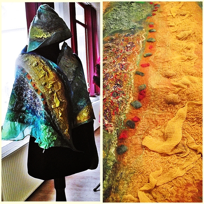 Eszter Nemez Műhelye: Selyem nemez/Nuno-nemez