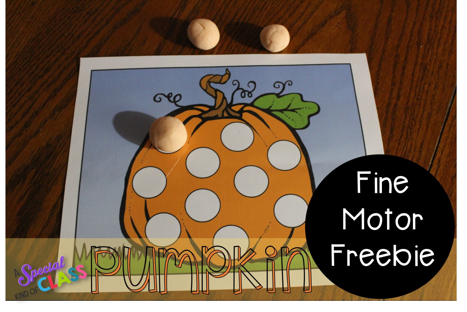 A special kind of class: Free Pumpkin Counting Mat