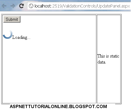 ASP.NET AJAX UpdateProgress Control Example with UpdatePanel - ASP.NET Examples