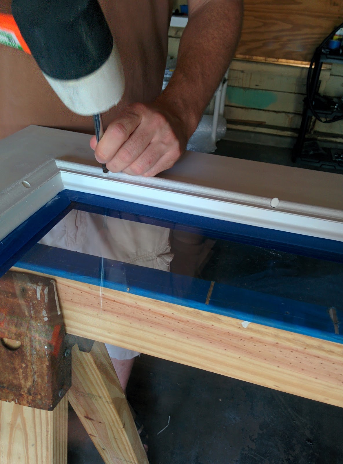 The Simple Switch: Glass frame screw caps for exterior house doors