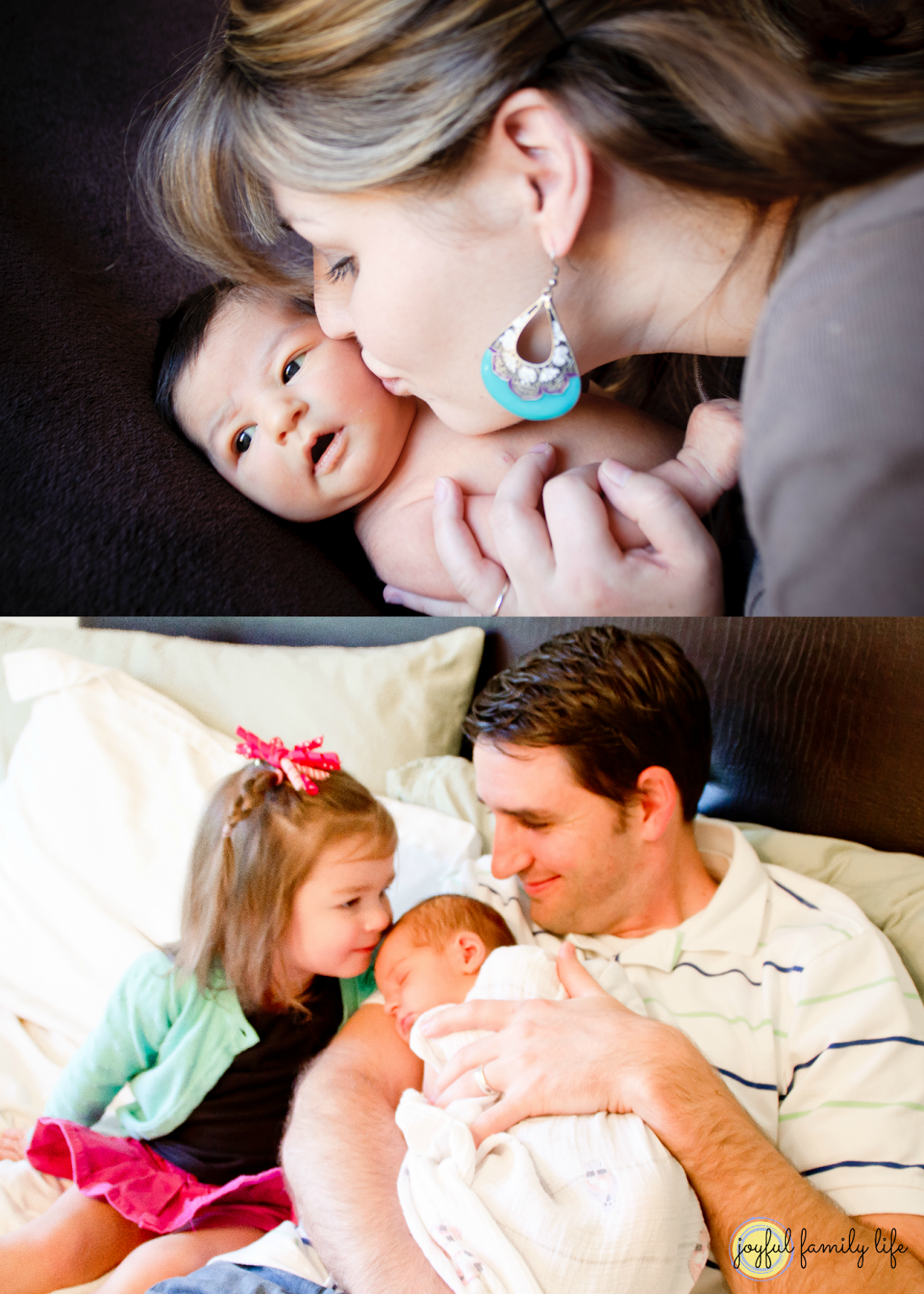 Joyful Family Life: Ideas for Family Photos with a Newborn