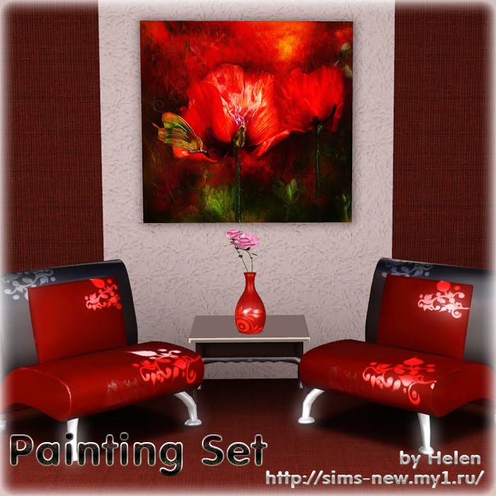 Helen-sims: TS3 Painting Set