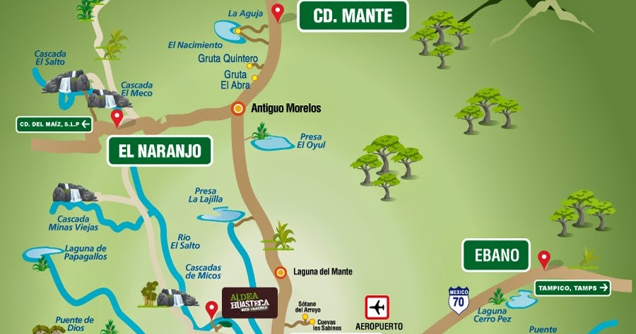 Viaje Huasteca Potosina 2014: mapa de atractivos