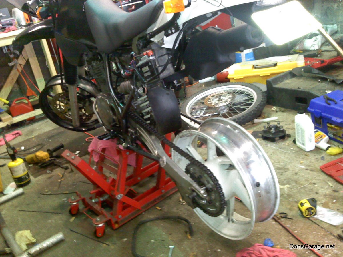 Don's garage: DR350 Supermoto Project