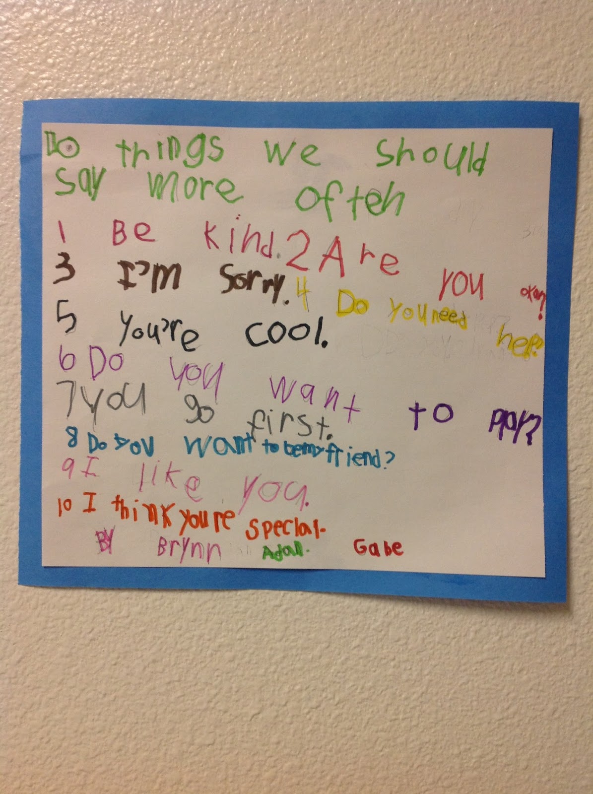 Forever in First: 20 Things We Should Say More Often