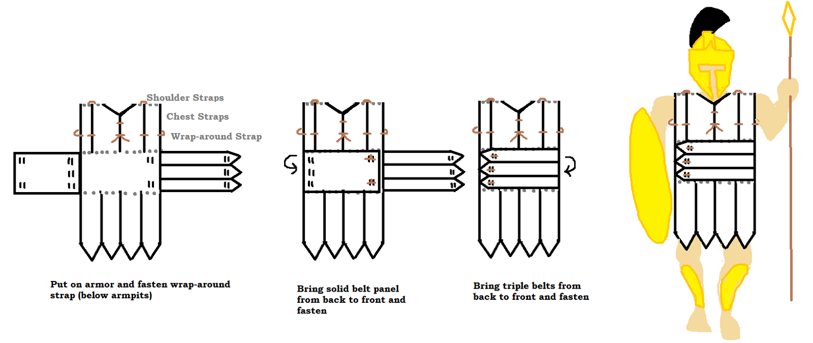 Chuck Does Art: DIY Spartan Hoplite Costume: How to make a faux-leather ...