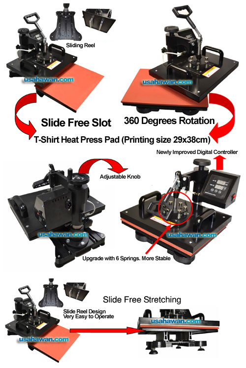 Mesin Printing Baju Dan Cenderahati Heat Press