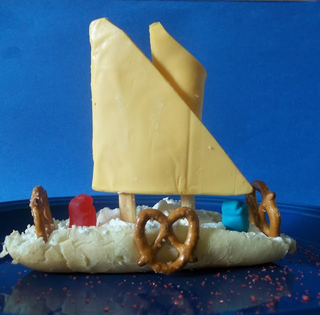 Kitchen Kids: Edible Mayflower Sandwich Snack for Thanksgiving Craft ...