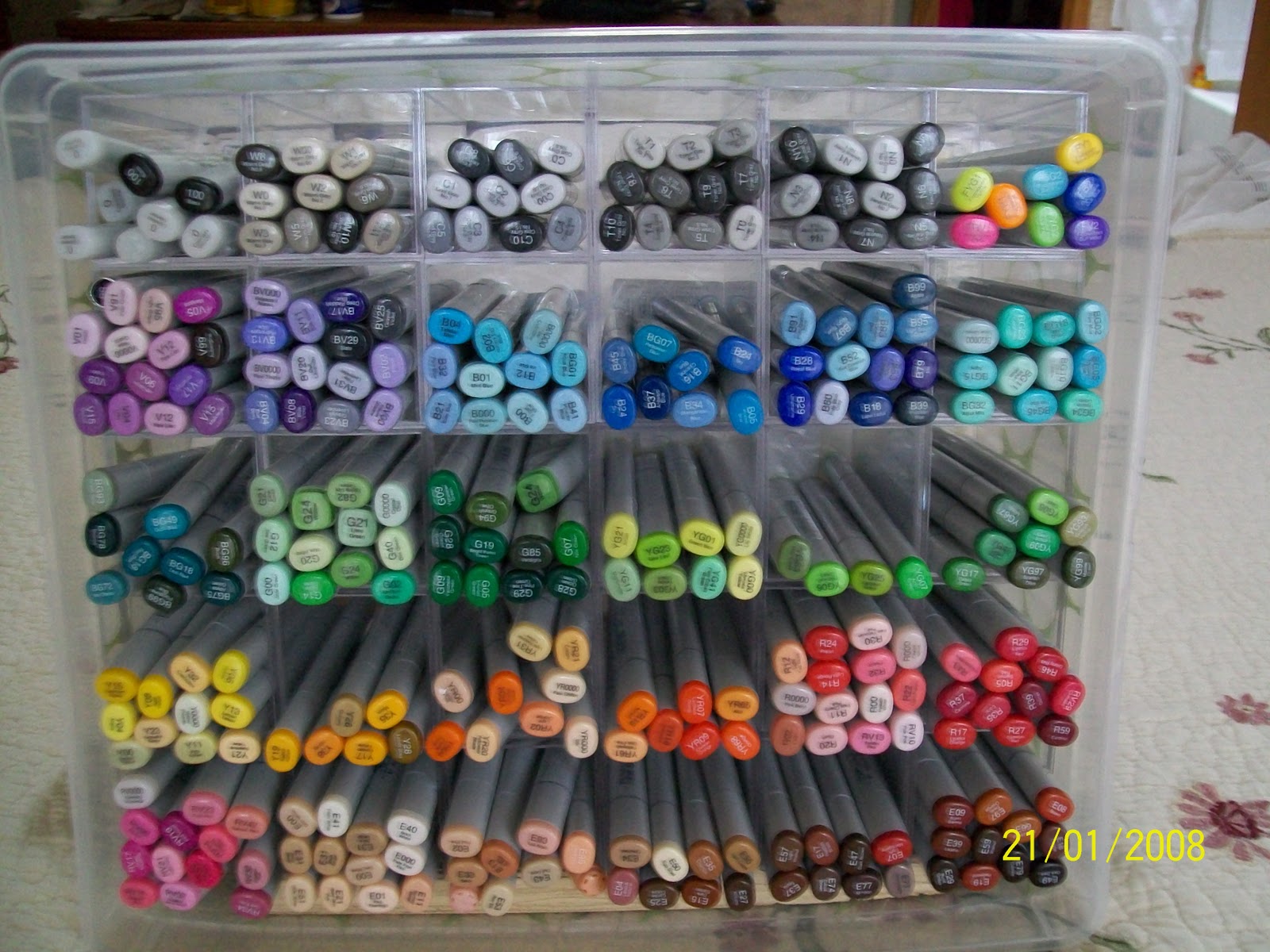 Bobbkat's Hobby Blog: New AMAC Box Copic Storage