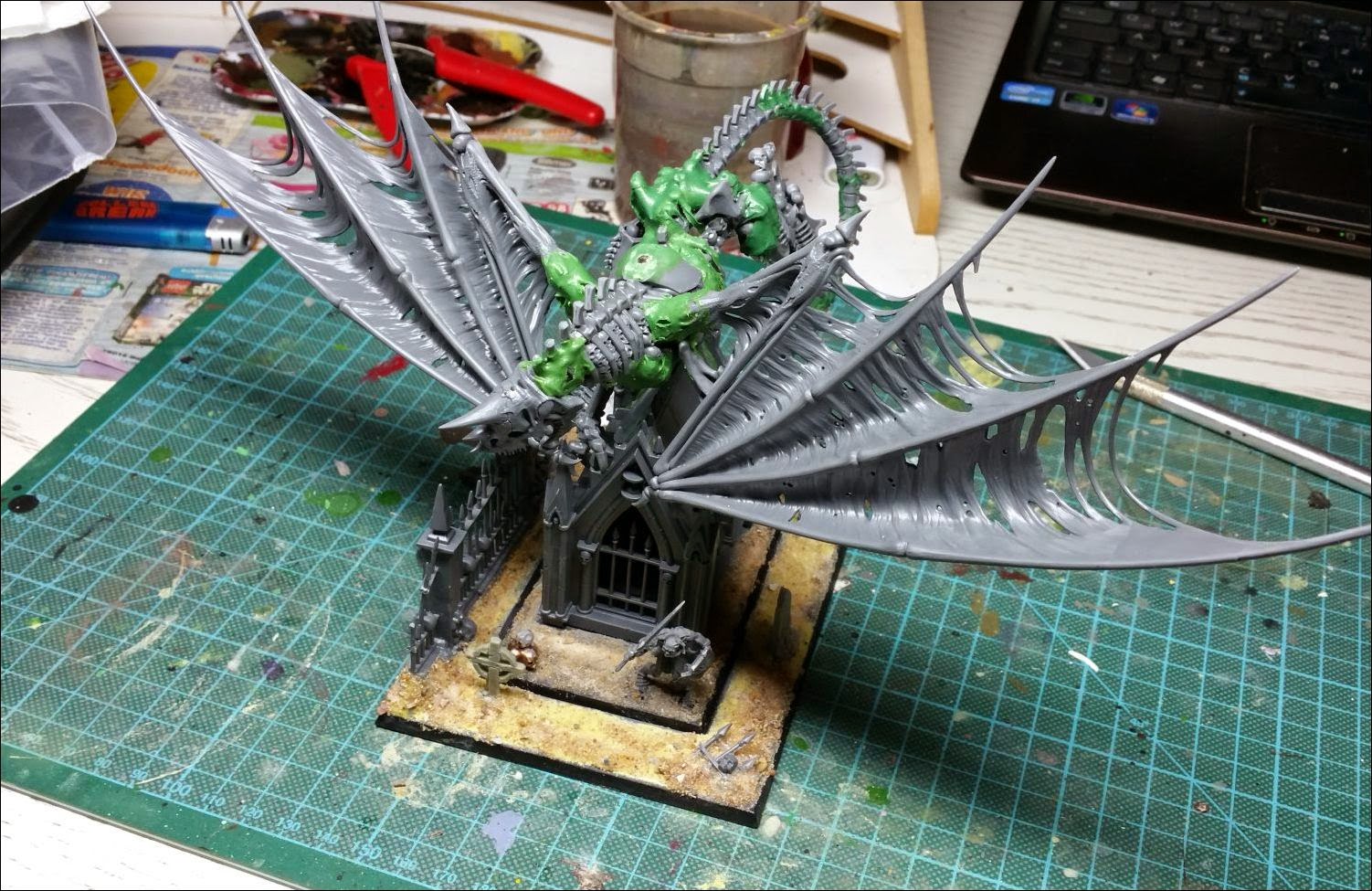 Vampire Counts Black Knights and Zombie Dragon / Dread Abyssal WIP