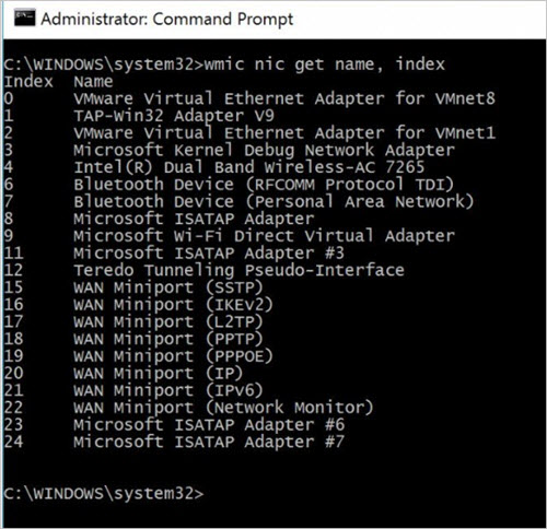 Cách Tắt Mở Card Mạng trên Windows 10 bằng Command Line