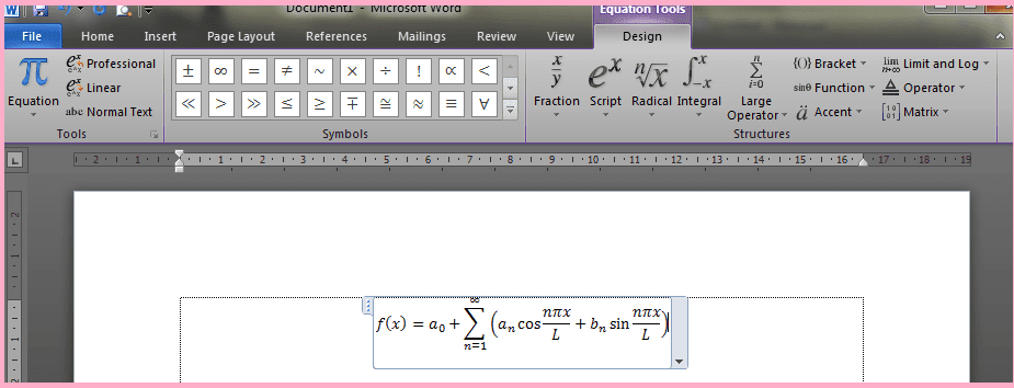 Cara Menulis Symbol dan Rumus Matematika Pada Ms Word - cekrisna