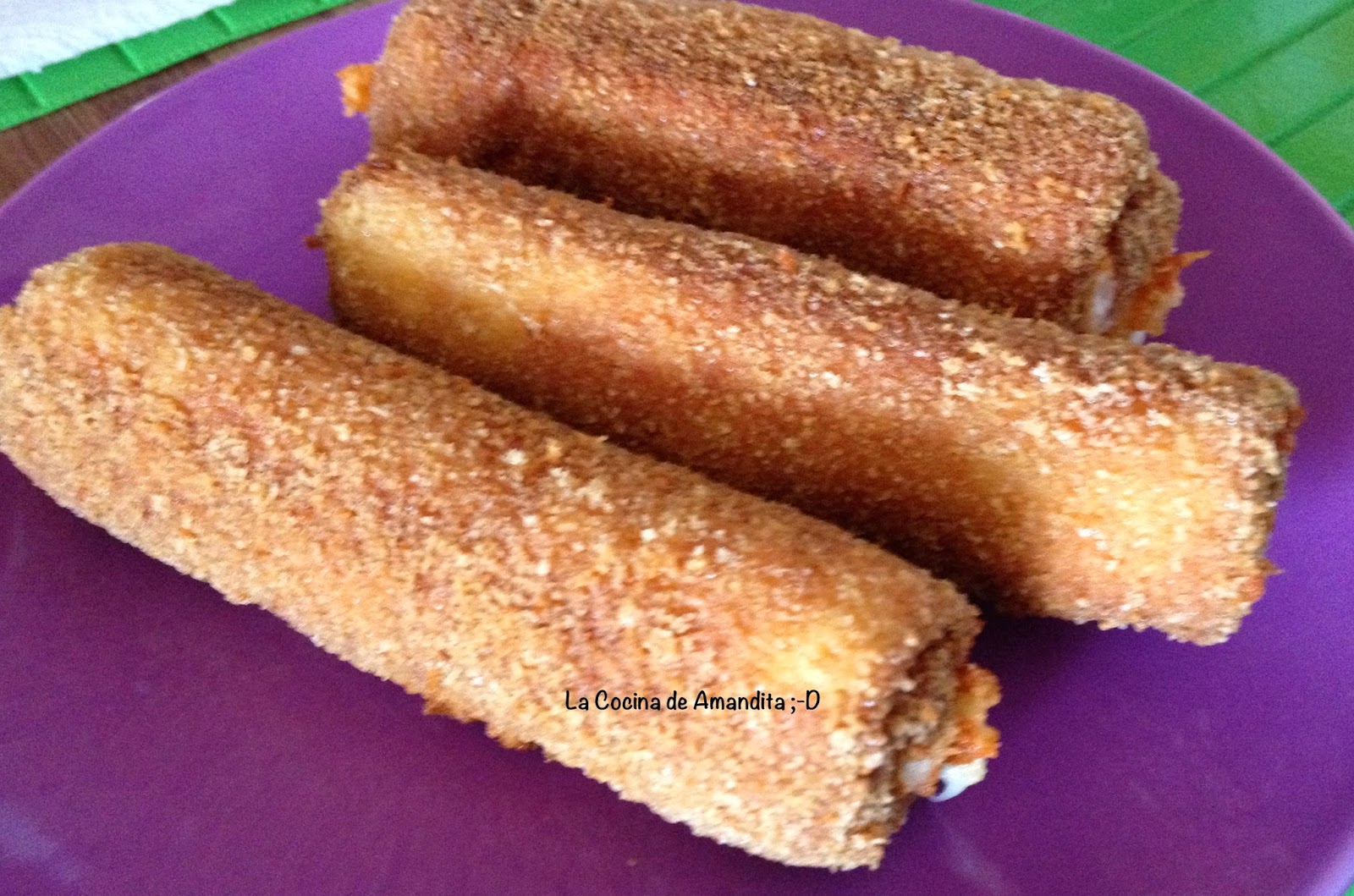 La Cocina de Amandita ;-D: Rollitos de pan rellenos