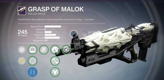 Possibly the Best Rolls for Grasp of Malok in Destiny: The Taken King ...