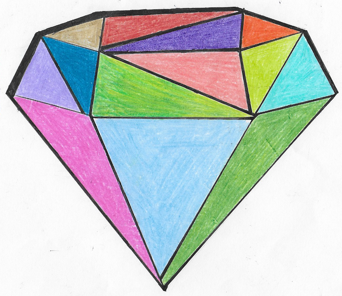 Geometry and Arts: 2016-17. Free drawing with triangles