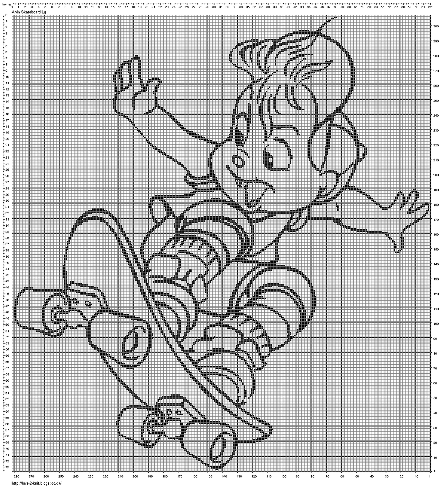 Cro Knit Inspired Creations By Luvs2knit: Chipmunks And Chipettes Charts