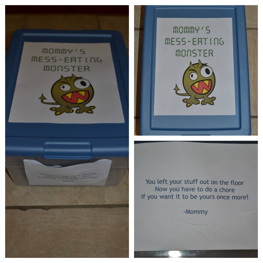 my little smarties: Mess-eating Monster