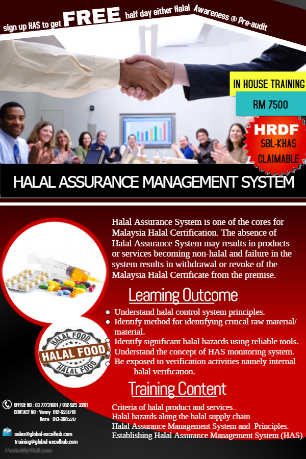 HALAL ASSURANCE MANAGEMENT SYSTEM ~ Halal Industry Training