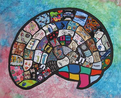Gefilte Quilt: Bruce Jenner and a Stained Glass Brain Quilt Tutorial