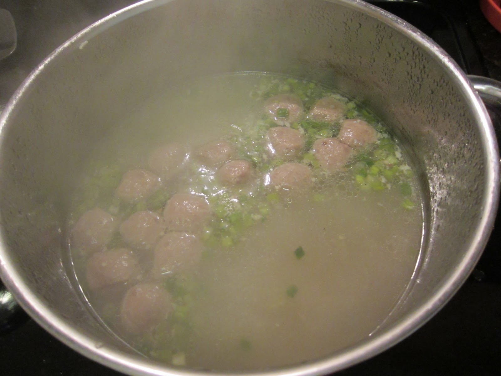 KitchenVamp: Mie Babi Jamur Bakso / Egg Noodle Soup with Pork, Mushroom ...