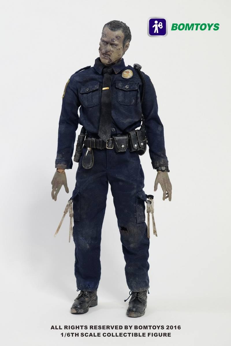 toyhaven: BOM Toys 1:6 scale Zombie Police Officer 12" Figure is going ...