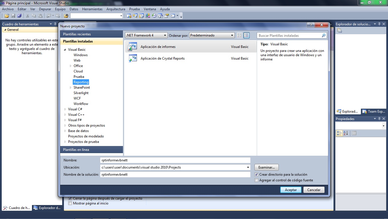 Como hacer un Informe en Visual Basic.NET