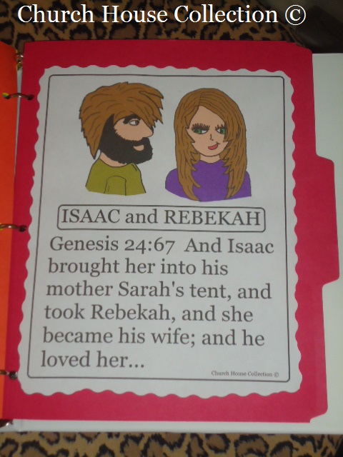 Church House Collection Blog: Isaac and Rebekah Lapbook Craft For ...