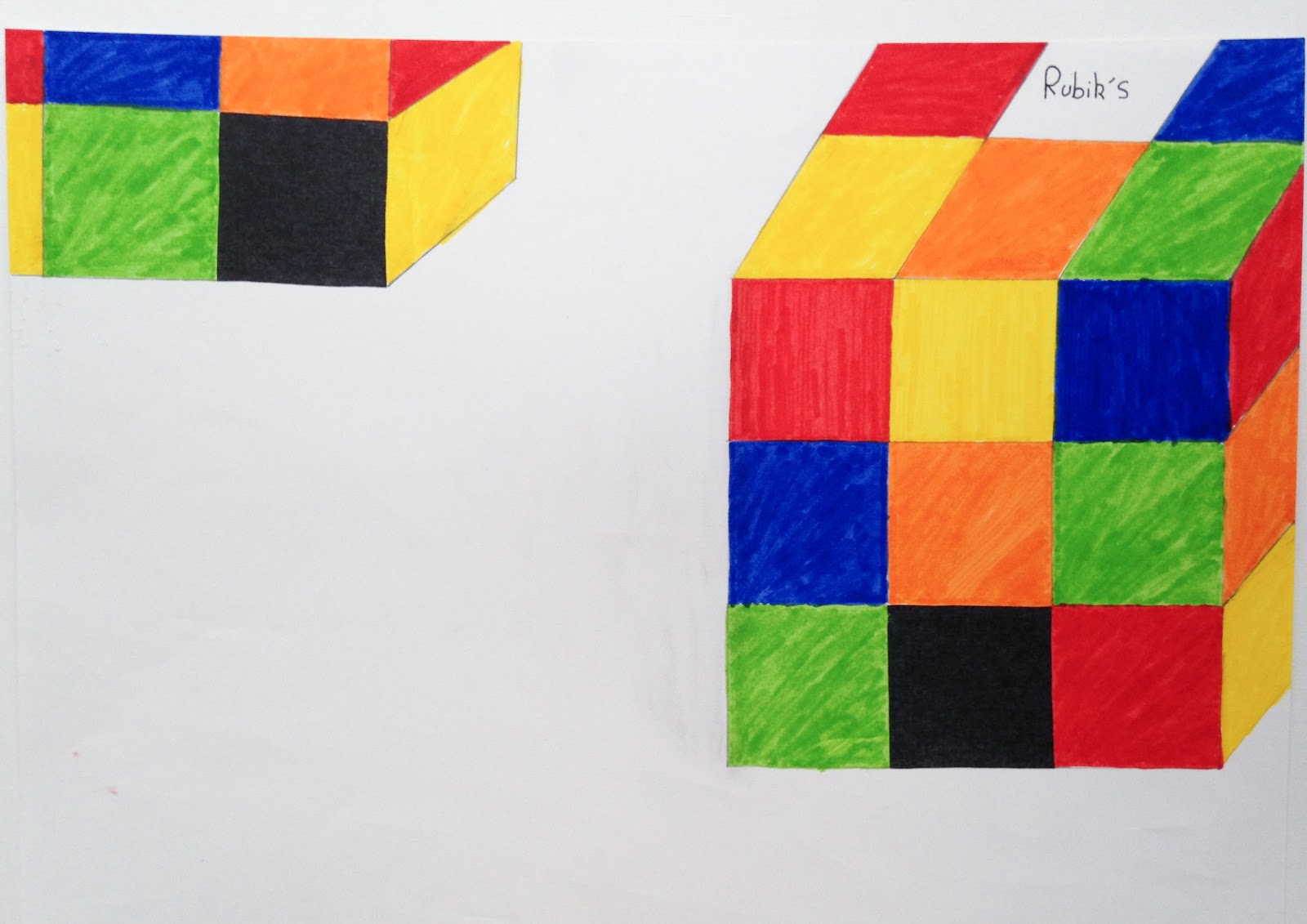 Arts Plastiques - Institut de La Tour: Deux cubes identiques mais l'un ...