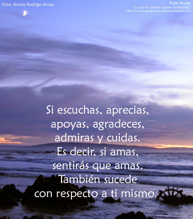 Ola a ola ... caracola blog: Amar para sentir amor: 20 sugerencias para ...