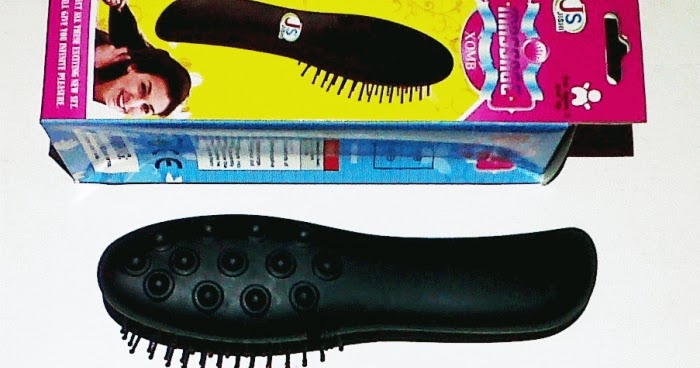 Alat penyisir rambut sekaligus pijat anti rontok elektrik