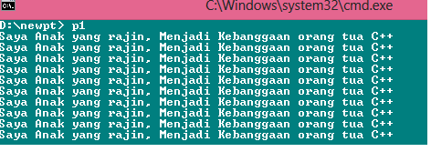 Pemrograman: LOOPING ( PERULANGAN )
