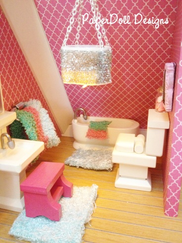 PaperDoll Designs: The Paper Dollhouse - Bathroom Makeover Reveal!