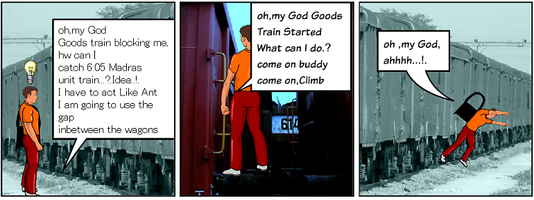 RAGHAVENDRAN: TRAIN COMIC STORY